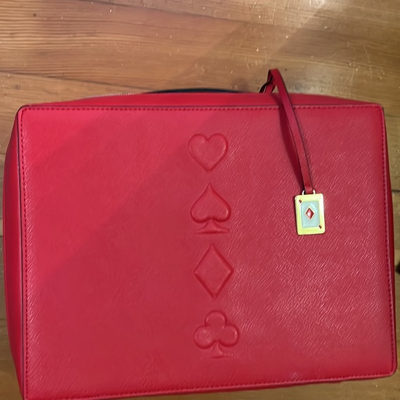 Estee Lauder | Bags | New Estee Lauder Red Ace Card Makeup Large Bag ...